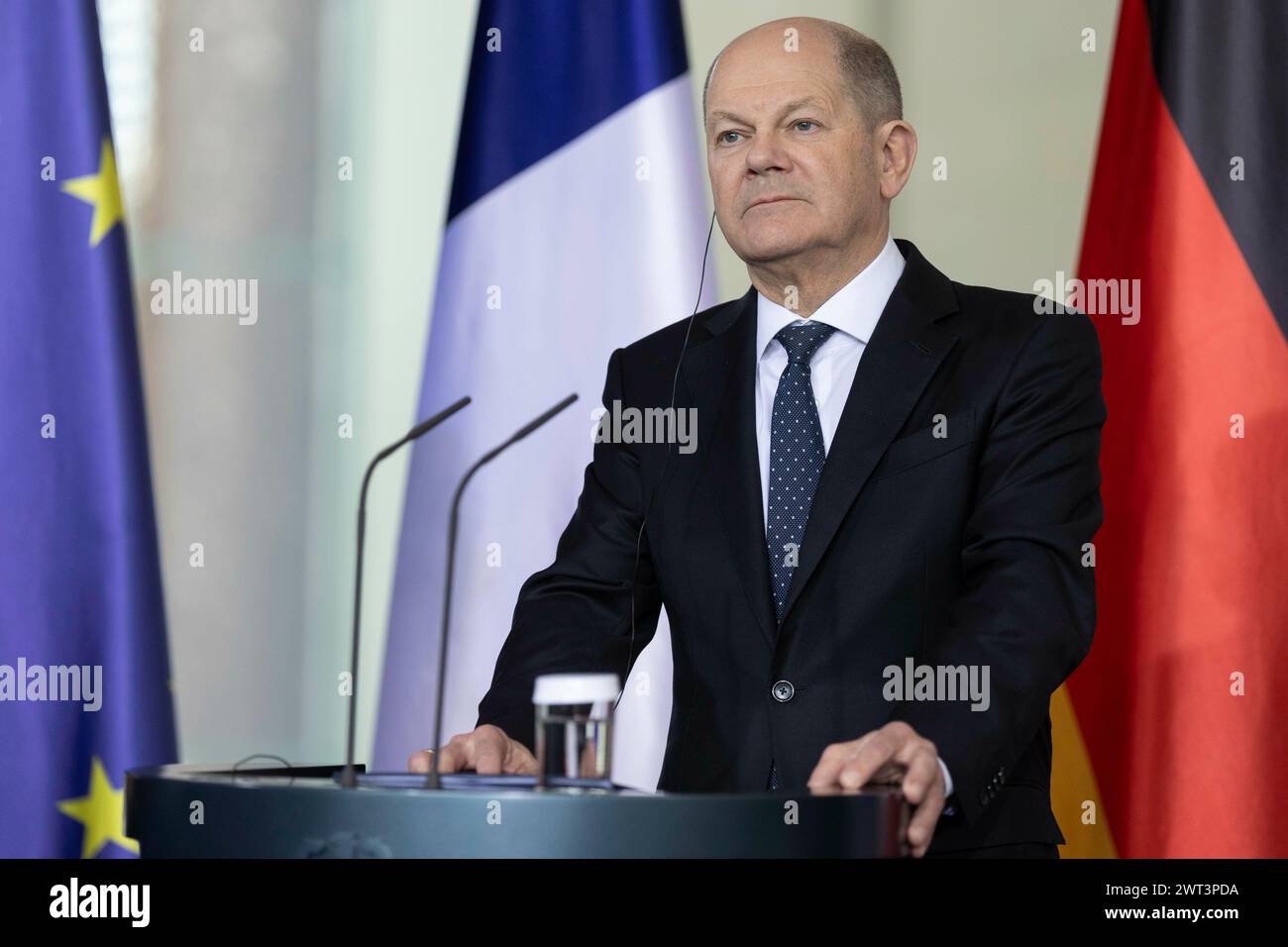 Berlin, Deutschland. 15th Mar, 2024. Olaf Scholz (SPD), Federal ...