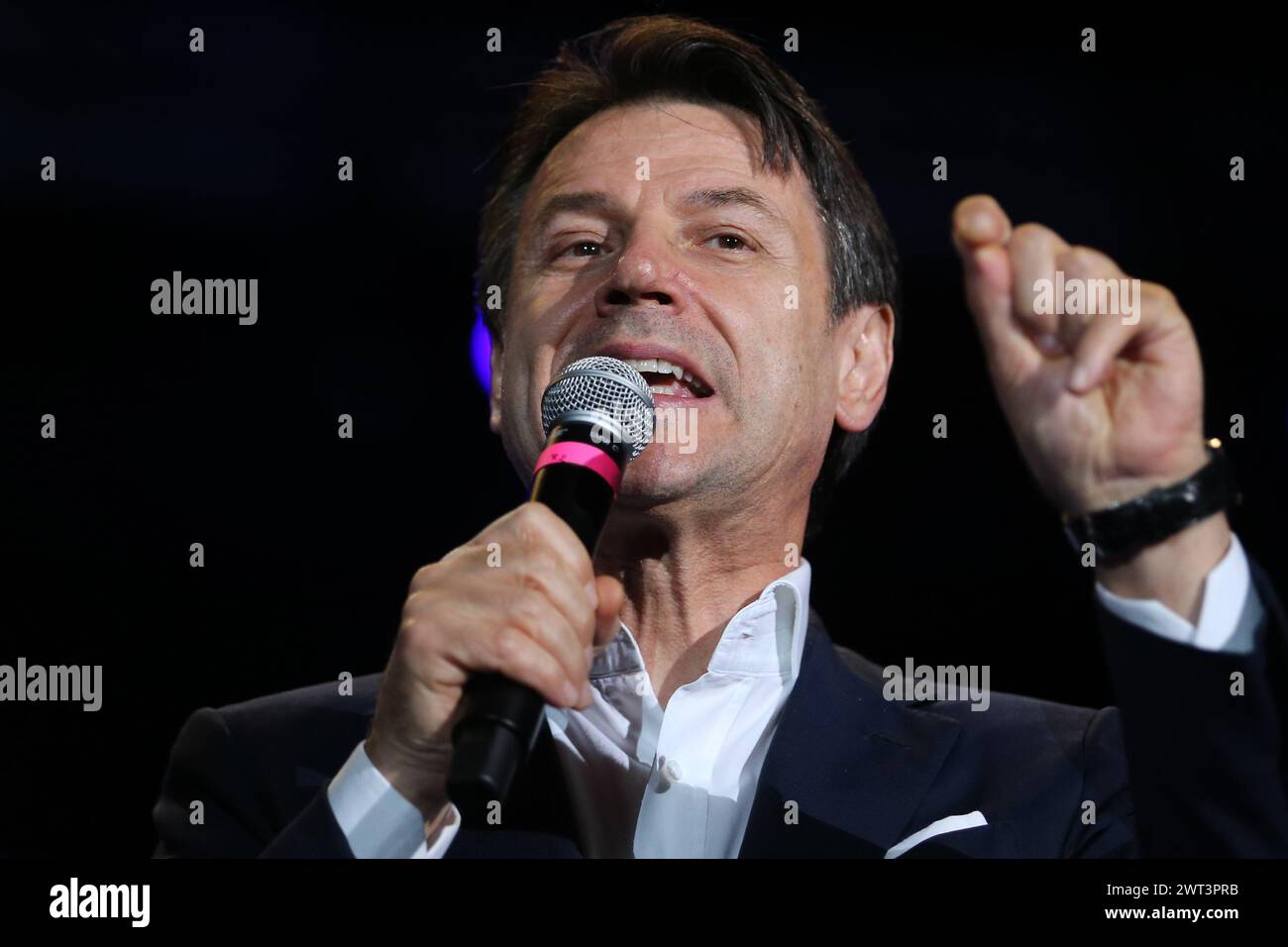 The President of the Italian Council, Giuseppe Conte, during the Italy ...
