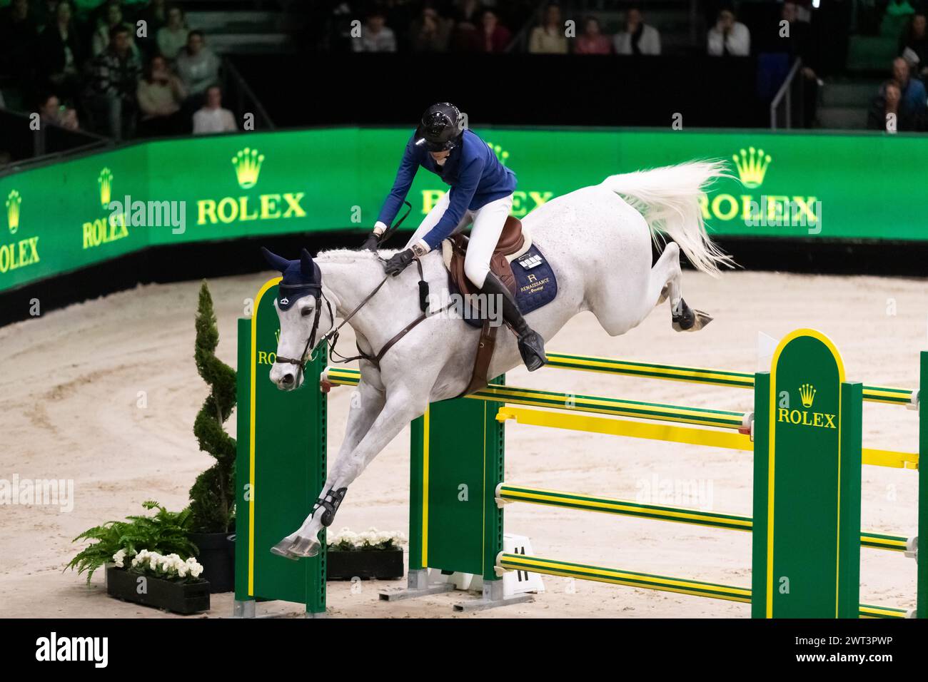 Denbosch, Netherlands - March 10, 2024. Martin Fuchs of Switzerland and ...