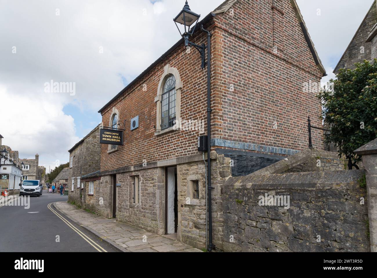 Corfe Castle Town Hall and Museum in the village of Corfe Castle in ...