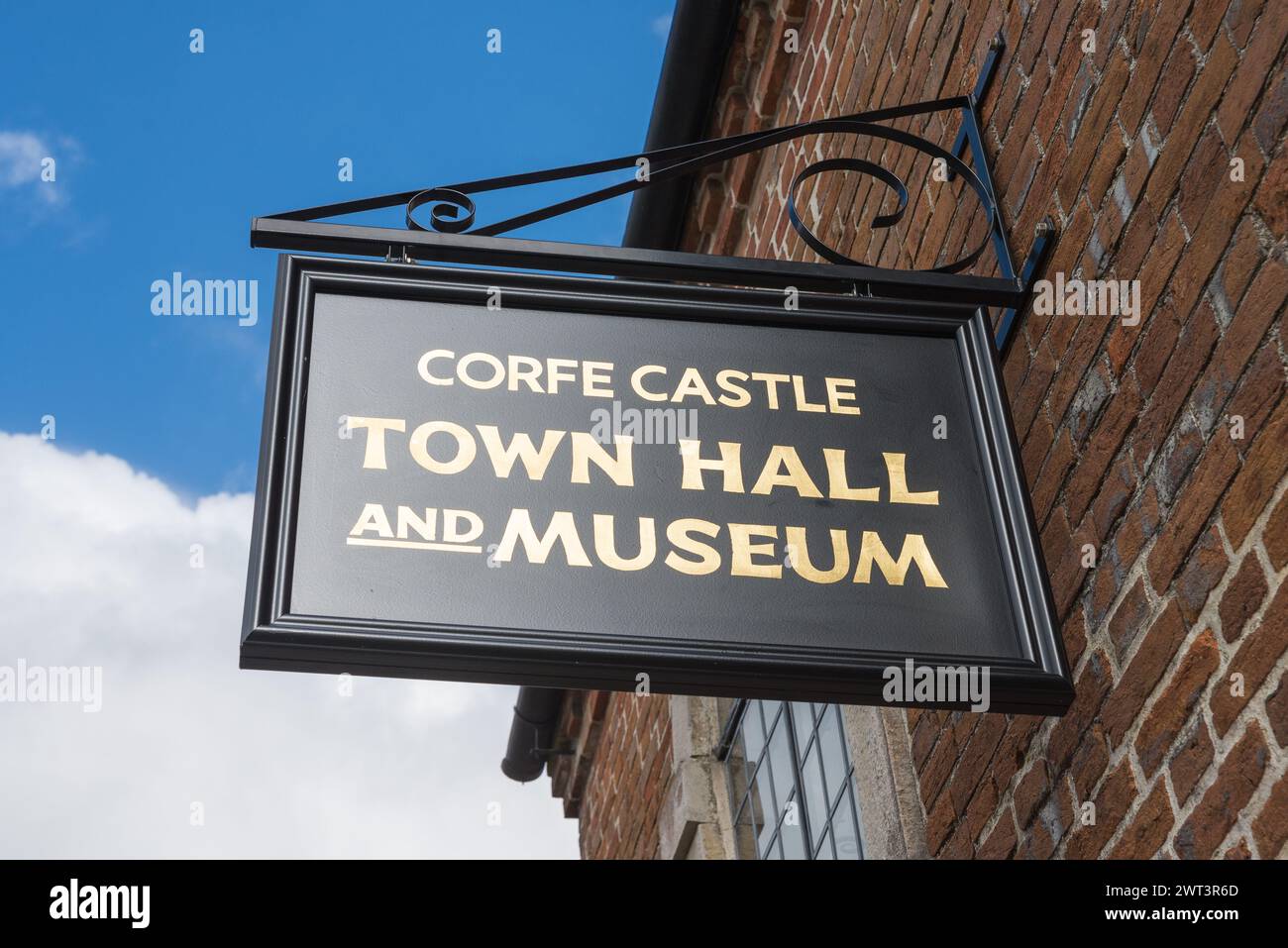 Corfe Castle Town Hall and Museum in the village of Corfe Castle in ...