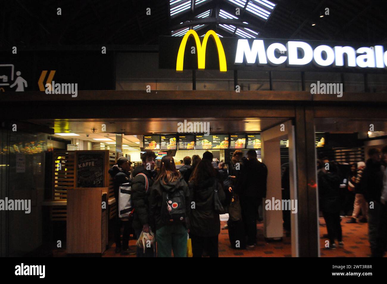 Copenhagen, Denmark /15 March 2024/McDondals fast food restuarant in ...
