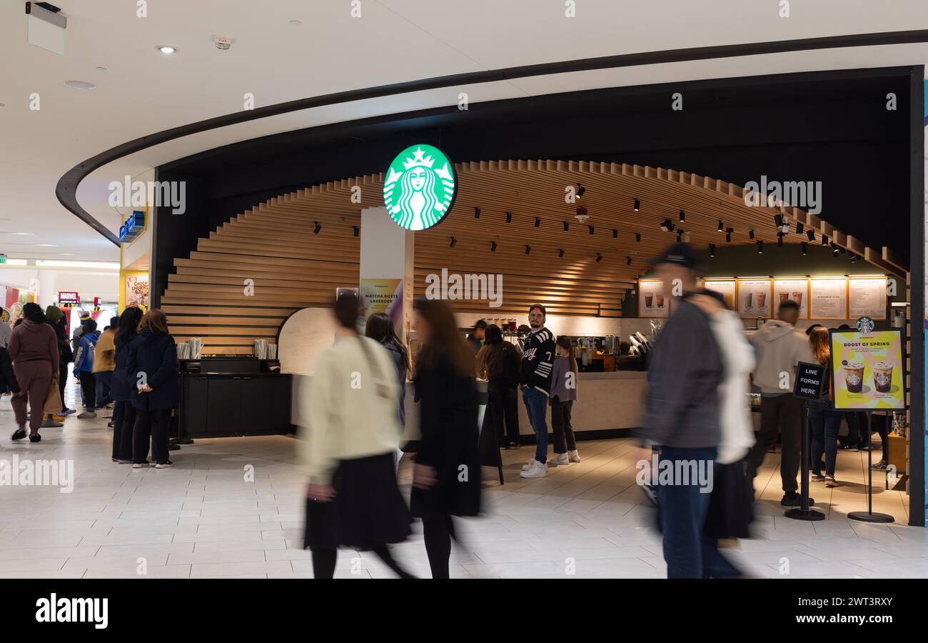 East Rutherford, New Jersey - Mar 10, 2024 : Starbucks store in the ...