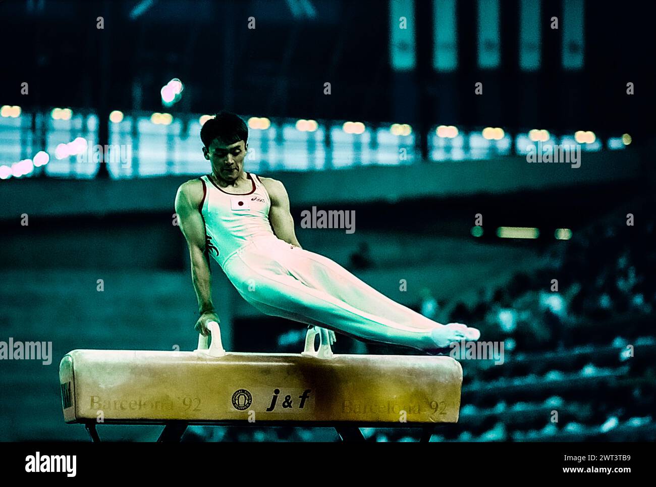 Japanese athlete competing in the men's artistic team all-around ...