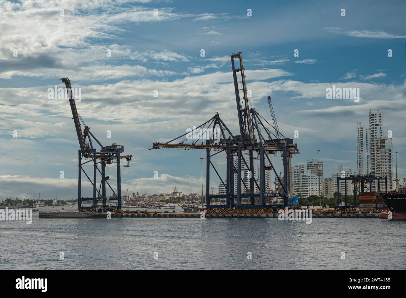Cartagena, Colombia - July 25, 2023: Old town seen behind tall ...