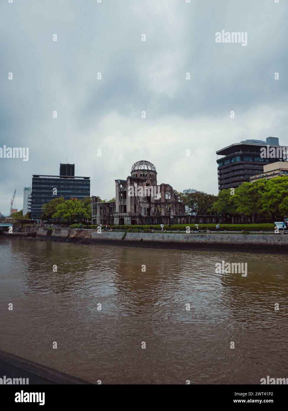 ancient remains of the building hit by the atomic bomb Stock Photo - Alamy