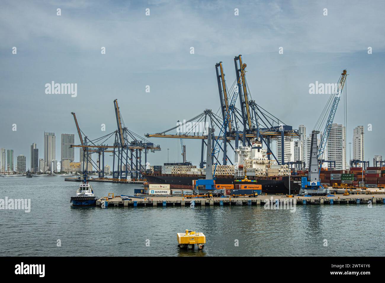 Cartagena, Colombia - July 25, 2023: View from the east on SPRC ...
