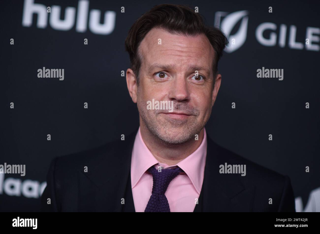 Jason Sudeikis attends the 35th annual GLAAD Media Awards on Thursday ...