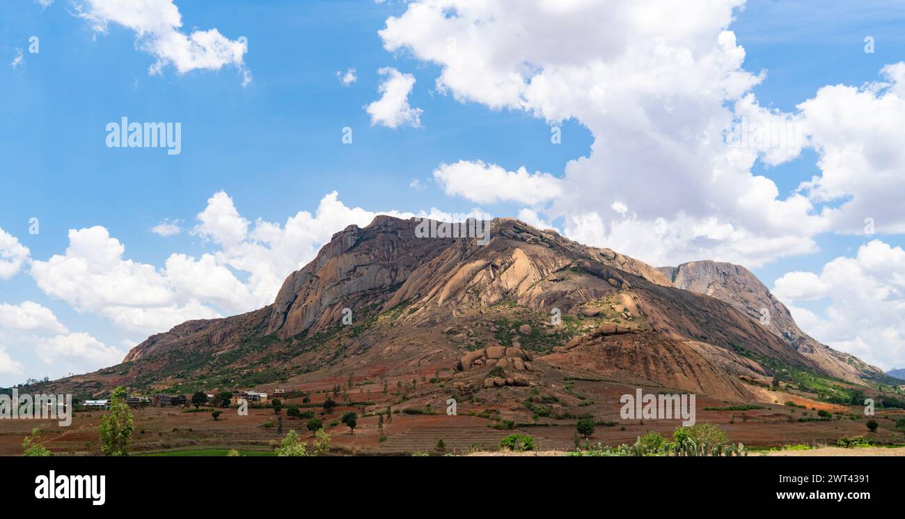 Landscape, Iarintsena, Ambalavao, Haute Matsiatra, Madagascar Stock ...