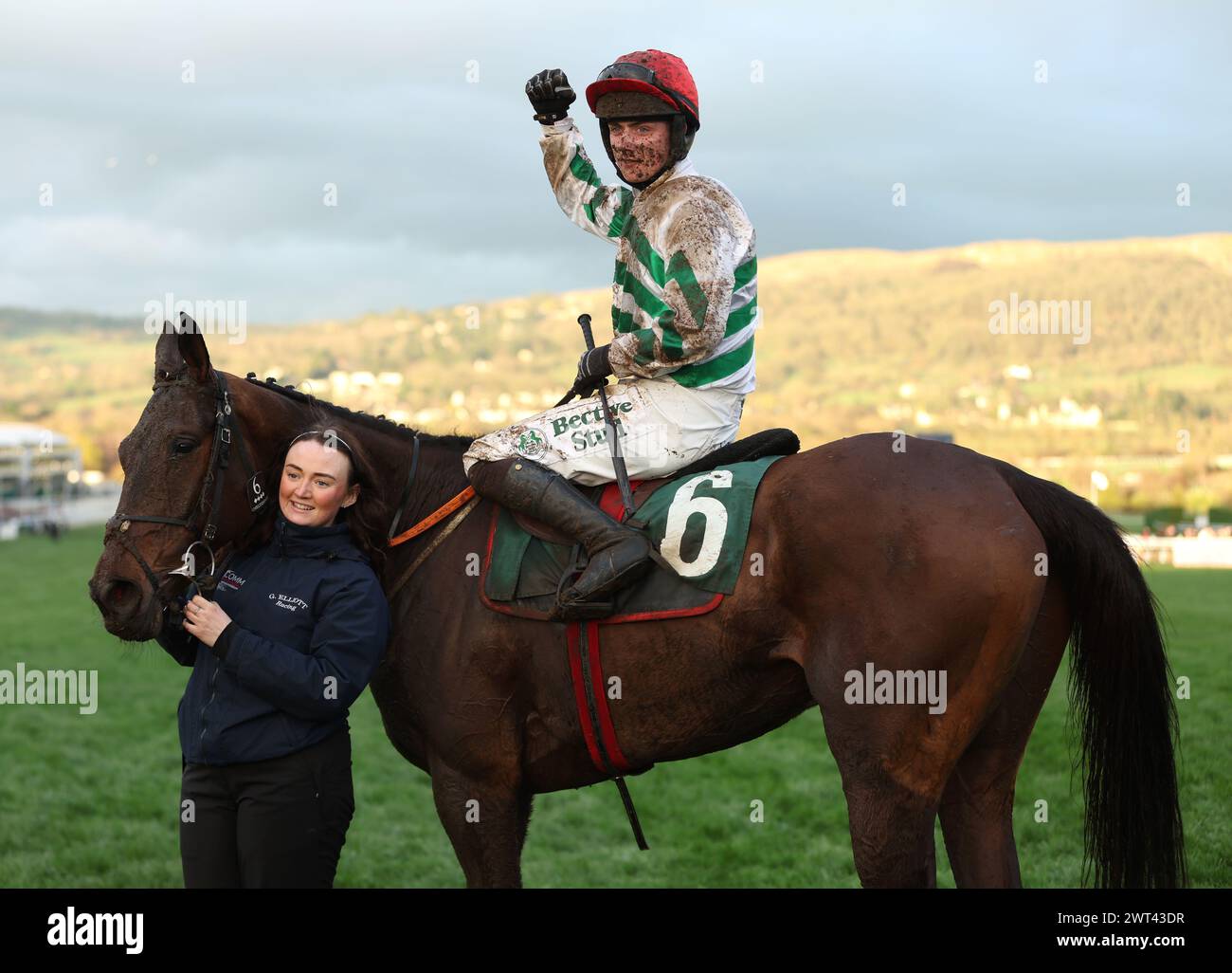 Danny Gilligan aboard Better Days Ahead after winning the Martin Pipe Conditional Jockeys ...