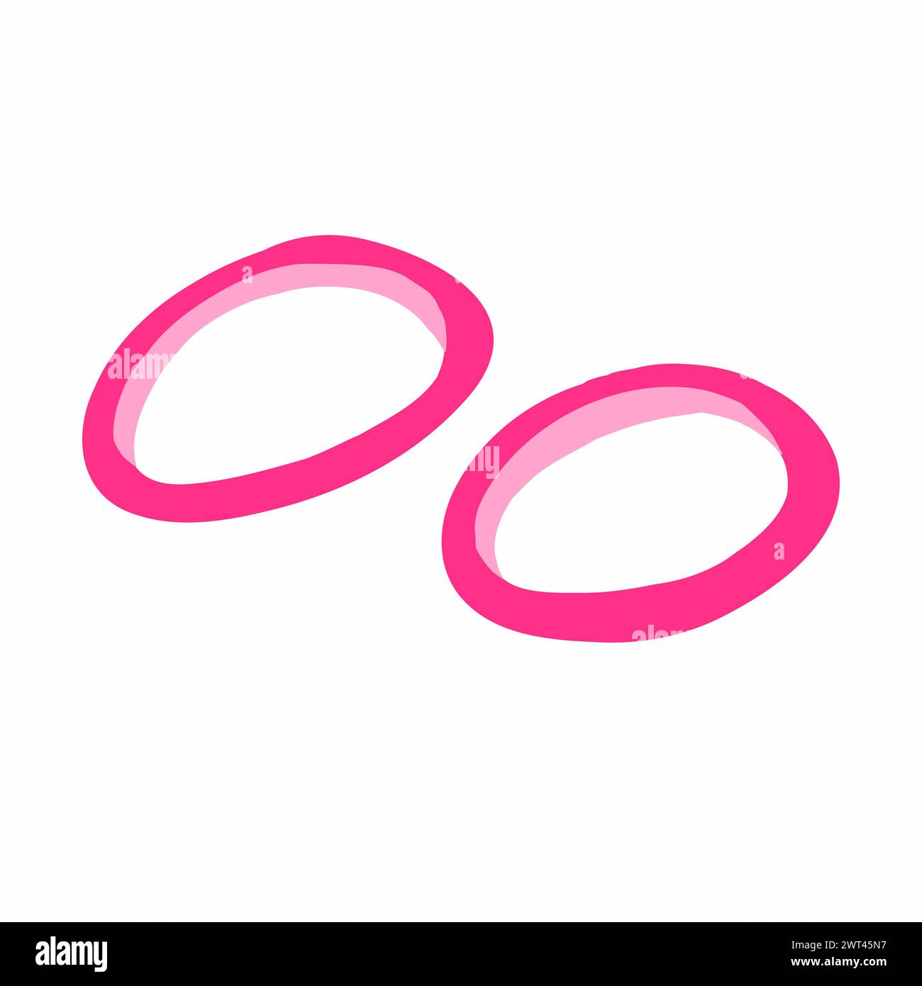 Rings of sliced onion, red onion pieces. Ingredients. Vector ...