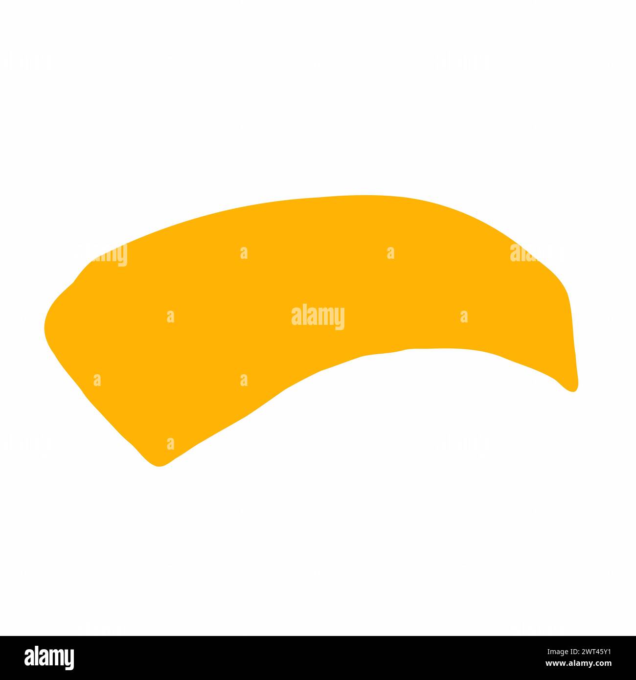 Slice of processed cheese for burger in cartoon flat style. Vector ...