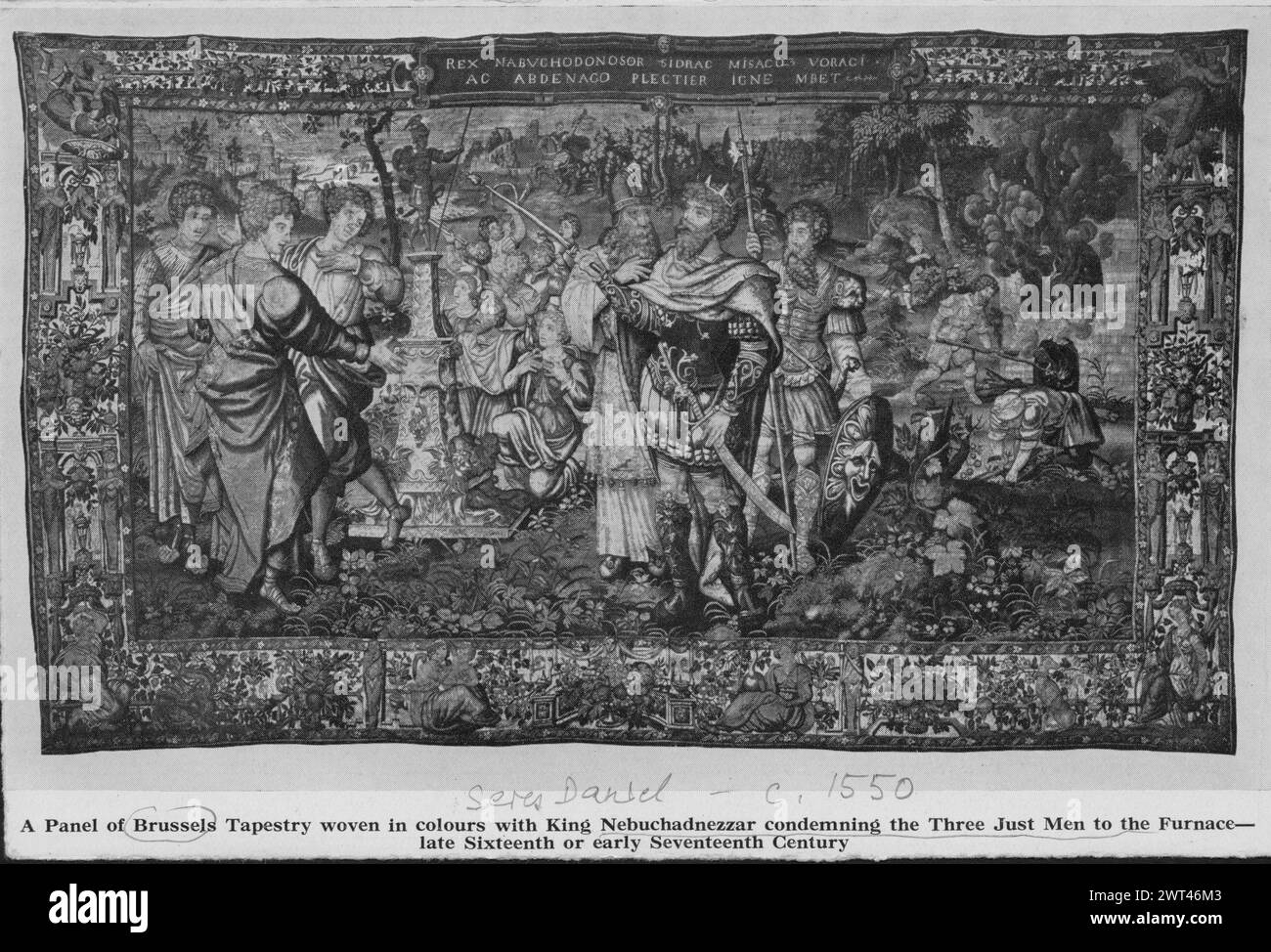Story of three Hebrews in fiery furnace. unknown c. 1550 Tapestry ...