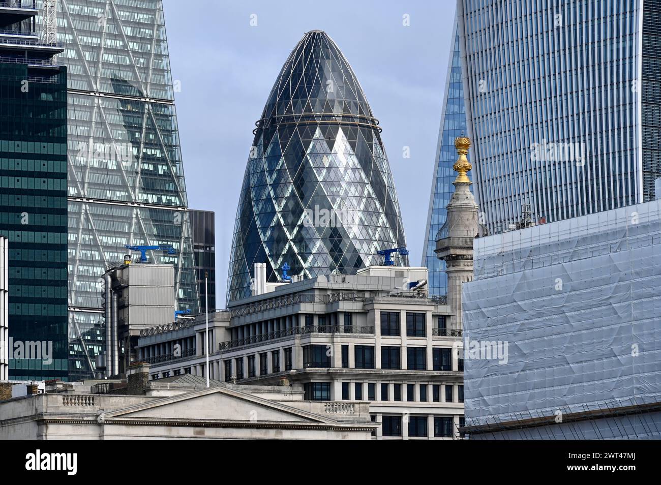 The Gherkin at 30 St Mary Axe Stock Photo - Alamy