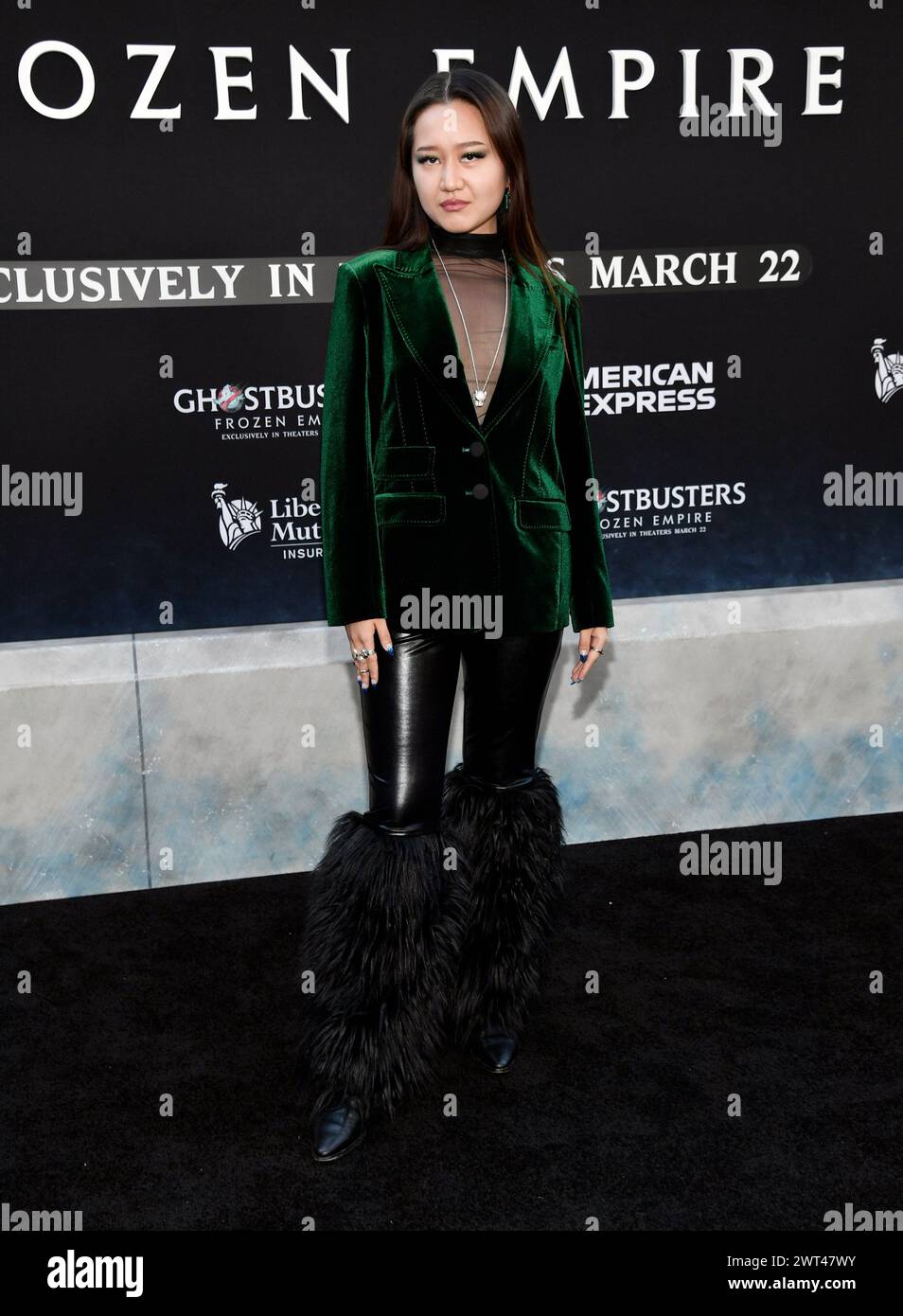 Heidi Wong attends the premiere of "Ghostbusters: Frozen Empire" at the ...