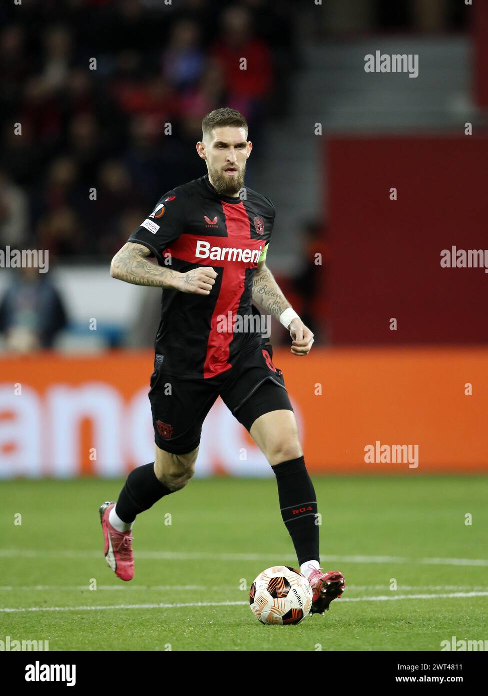 LEVERKUSEN - Robert Andrich of Bayer 04 Leverkusen during the UEFA ...