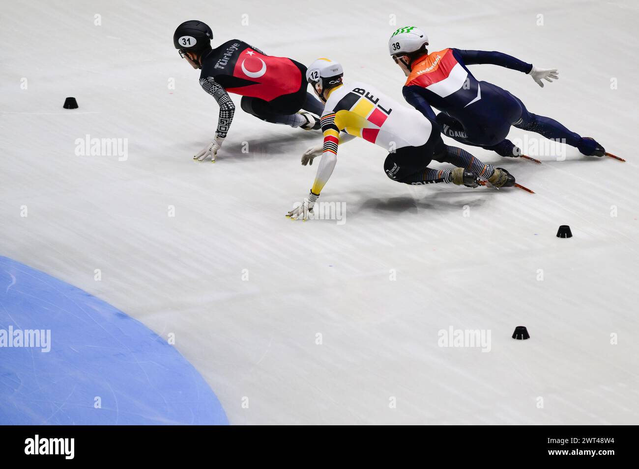 DESMET Stijn BEL, HUISMAN Kay NED and AKAR Furkan TUR during the World ...