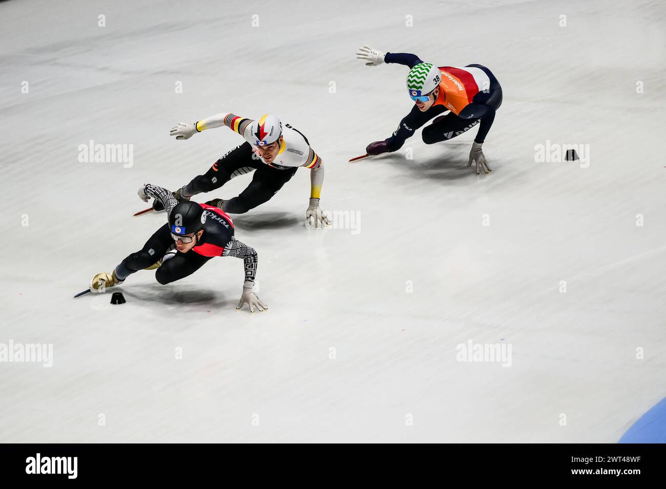 DESMET Stijn BEL, HUISMAN Kay NED and AKAR Furkan TUR during the World ...