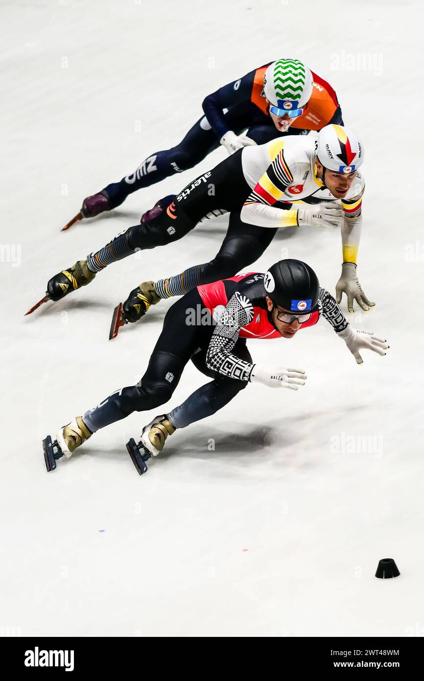 DESMET Stijn BEL, HUISMAN Kay NED and AKAR Furkan TUR during the World ...