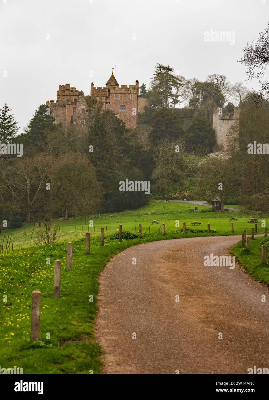 Dunster Castle & Water mill, Somerset. UK Stock Photo - Alamy