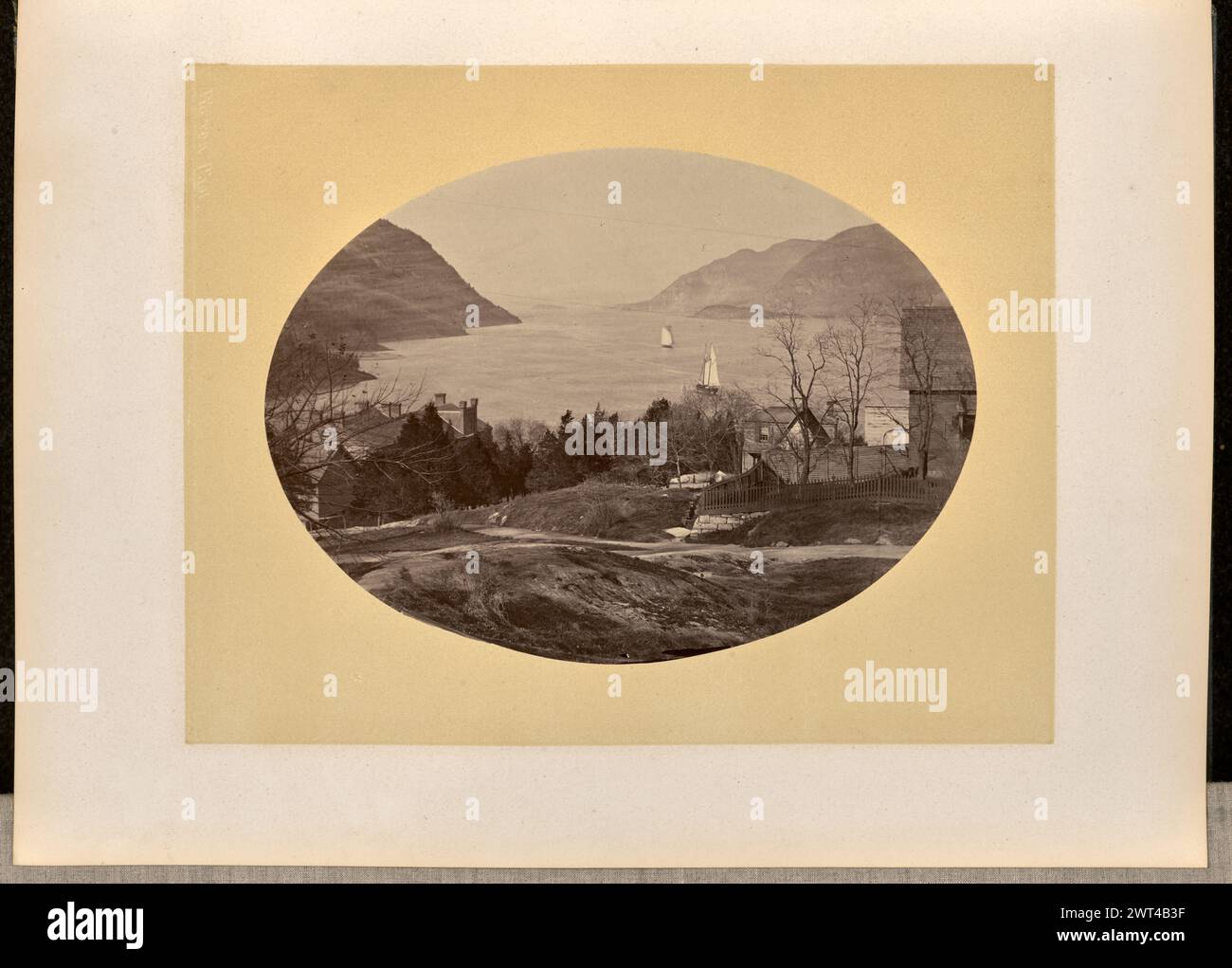 Houses along a waterfront area, West Point. George Kendall Warren ...