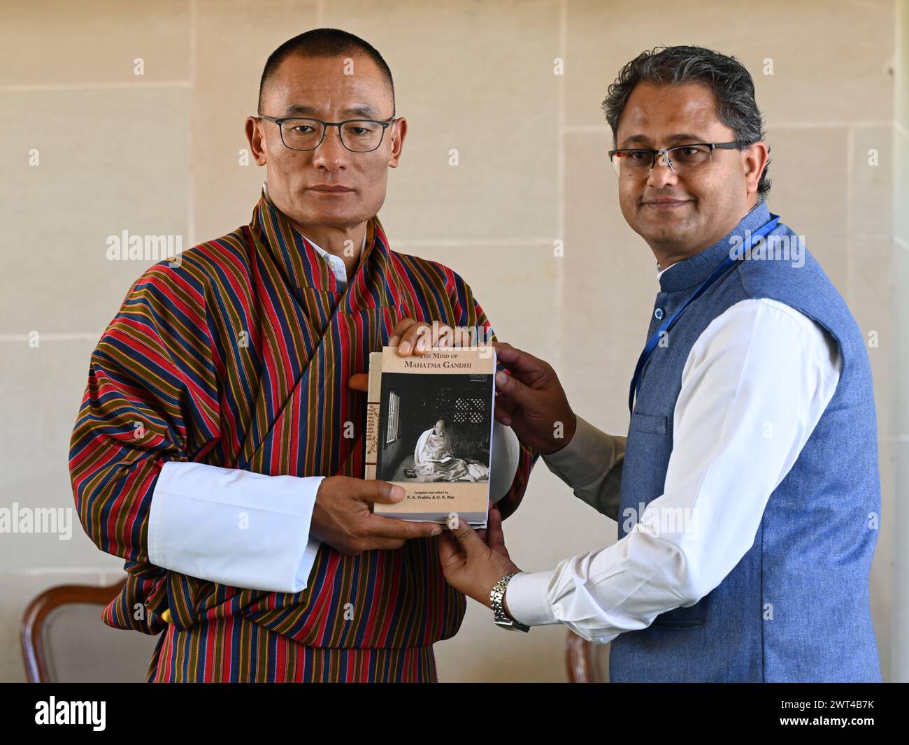 NEW DELHI, INDIA - MARCH 15: Prime Minister of Bhutan, Dasho Tshering ...