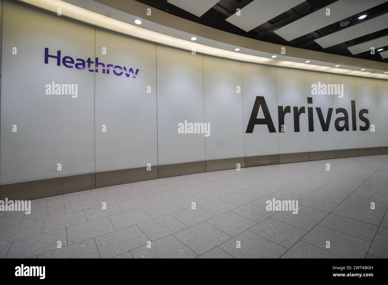 London, UK 15March 2024 . Arrivals at Heathrow Terminal 4 today. A ...