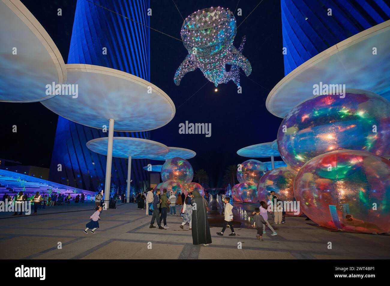 Luminous Festival Lusail 2024 in Lusail Boulevard, Qatar night shot ...