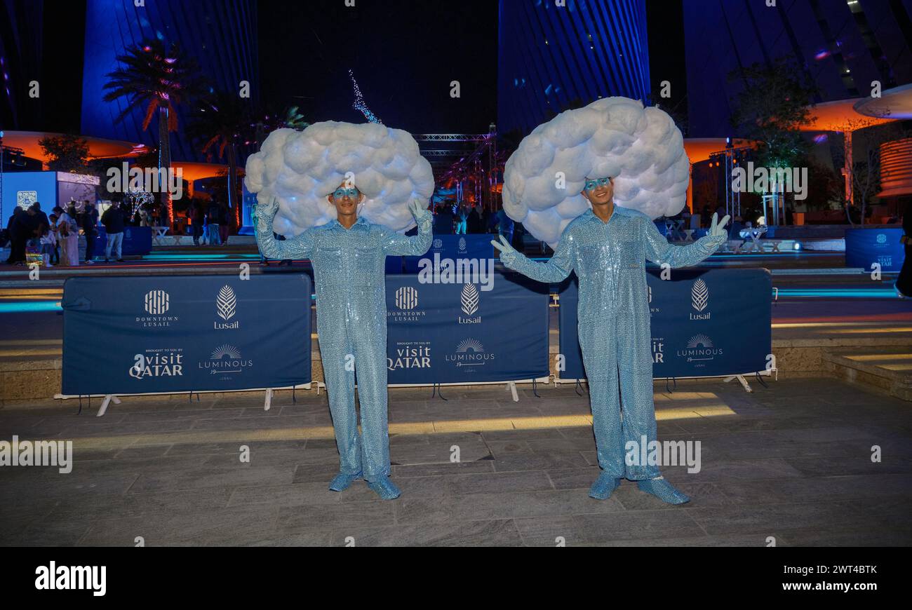 Luminous Festival Lusail 2024 in Lusail Boulevard, Qatar night shot ...