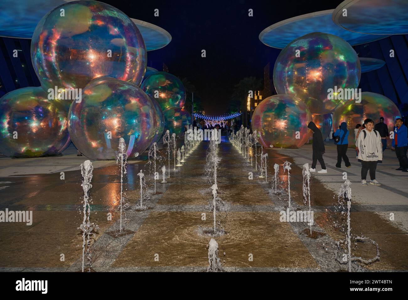 Luminous Festival Lusail 2024 in Lusail Boulevard, Qatar night shot ...