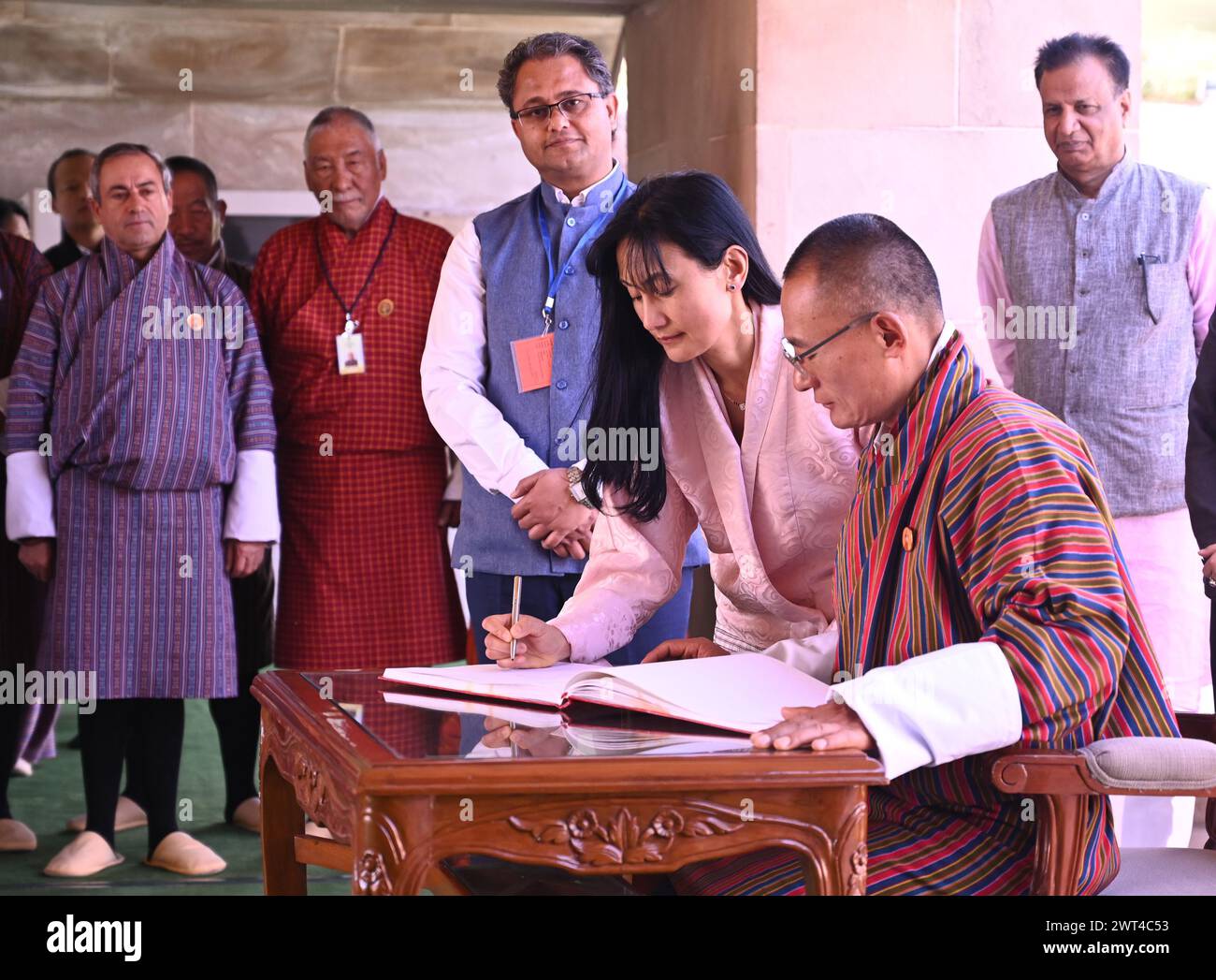 NEW DELHI, INDIA - MARCH 15: Prime Minister of Bhutan, Dasho Tshering ...