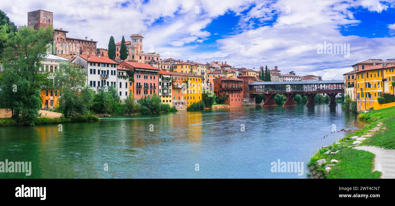 Beautiful medieval towns of Italy -picturesque Bassano del Grappa ...