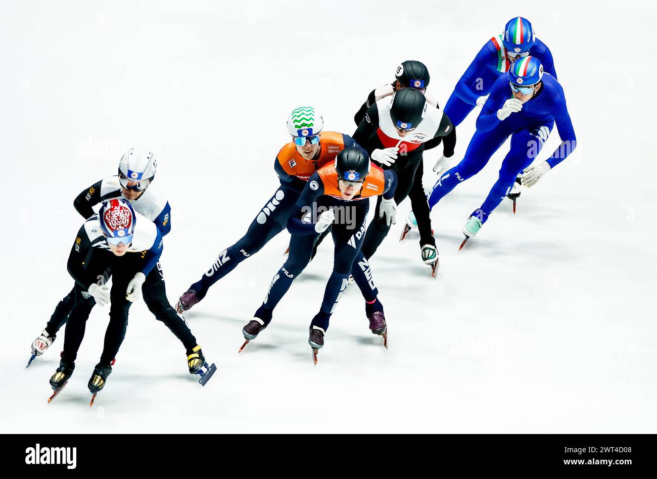 ROTTERDAM - Kay Huisman and Teun Boer during the men's relay at the ...