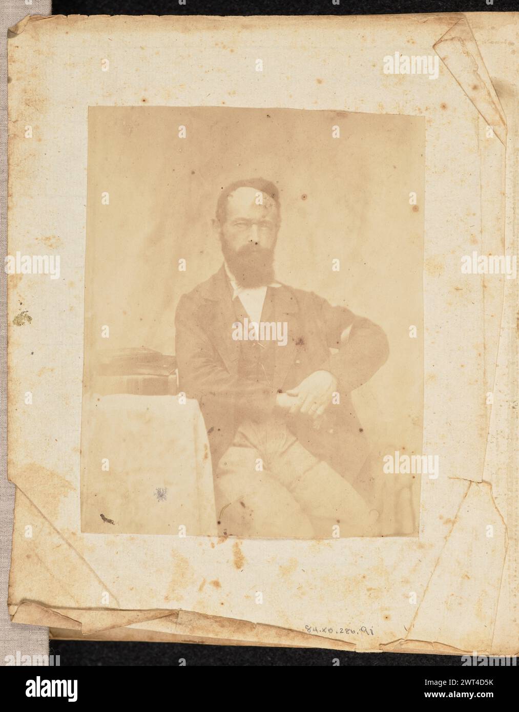 Portrait of a man. Jakob Höflinger, photographer (Swiss, 1819 - 1898 ...