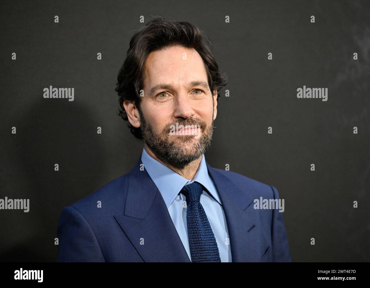 Paul Rudd attends the premiere of "Ghostbusters: Frozen Empire" at the ...