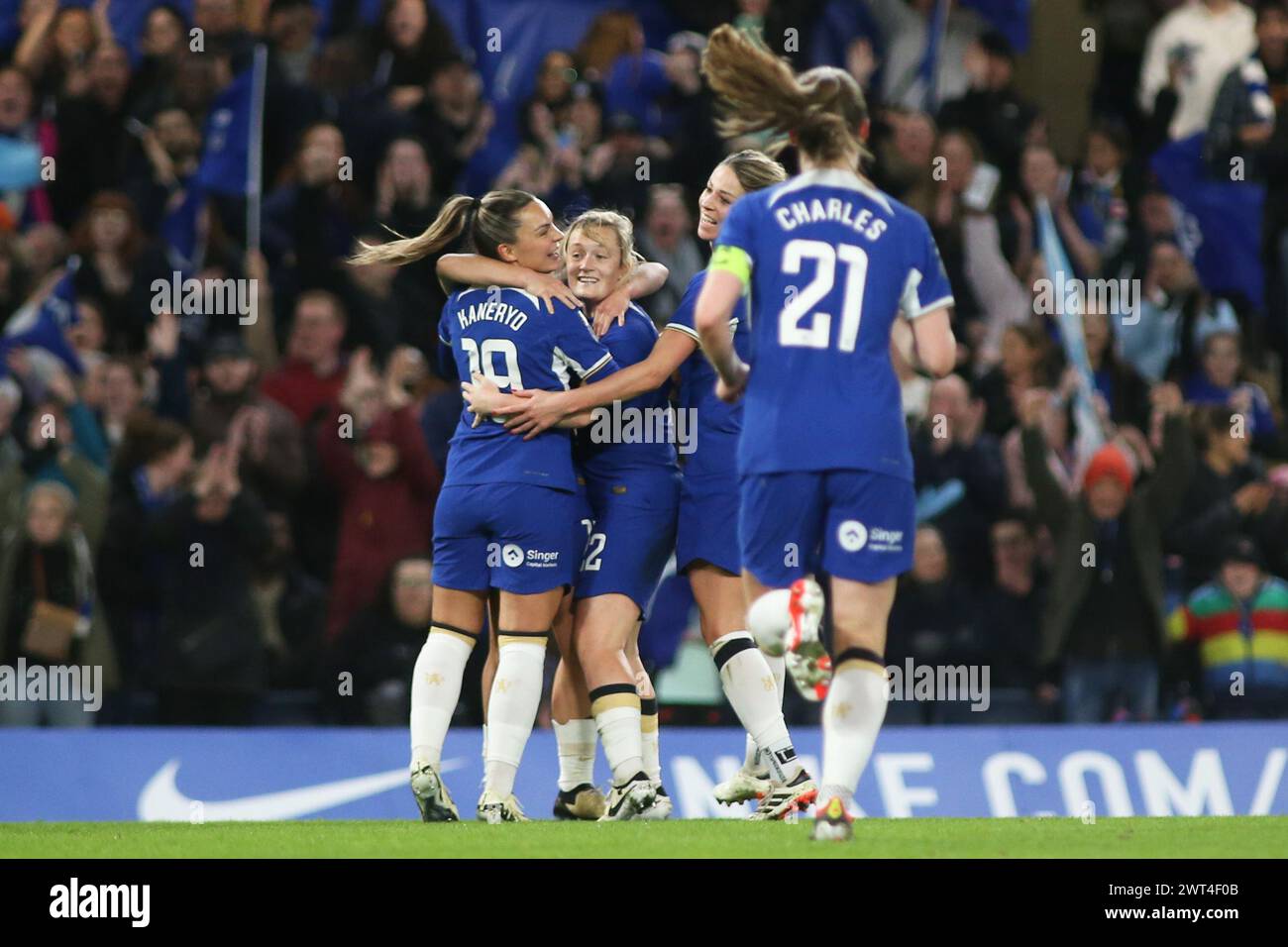 London, UK. 15th Mar, 2024. London, March 15th 2024: Erin Cuthbert (22 ...