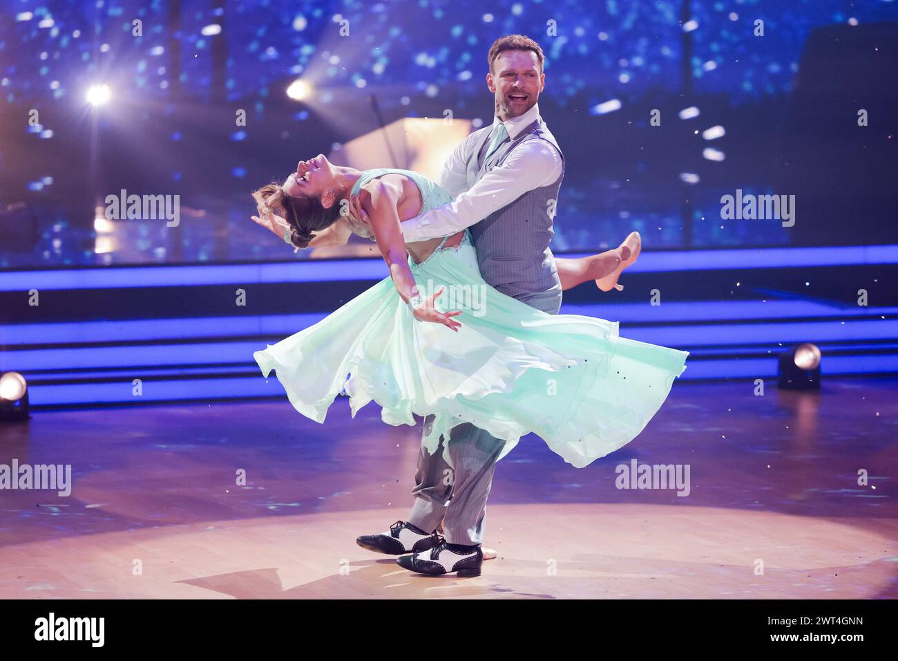 Cologne, Germany. 15th Mar, 2024. Jana Wosnitza, sports journalist, and ...