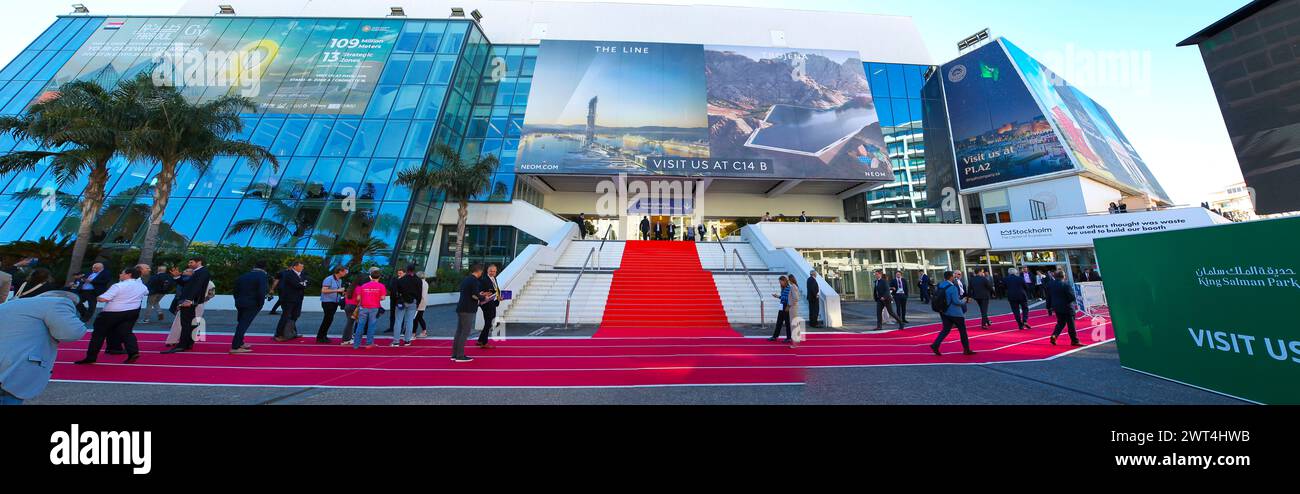 Cannes, France - March 14, 2024: MIPIM - The Global Urban Festival at ...
