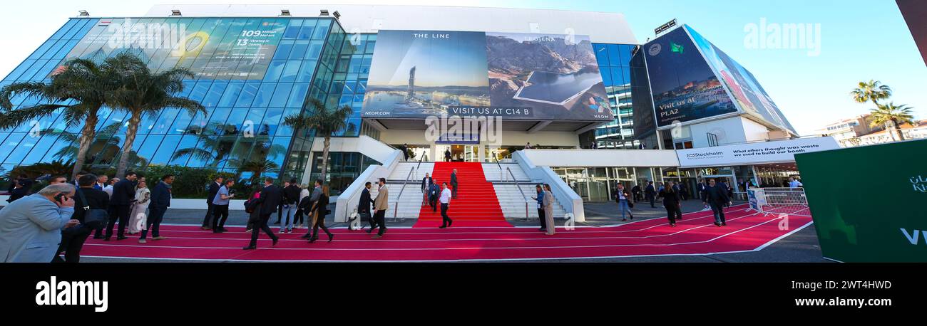 Cannes, France - March 14, 2024: MIPIM - The Global Urban Festival at ...