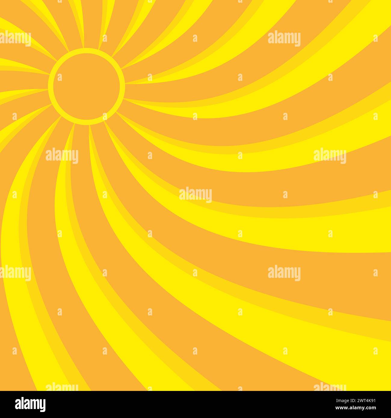 Abstract yellow sun rays background. Summer vector sunray illustration ...