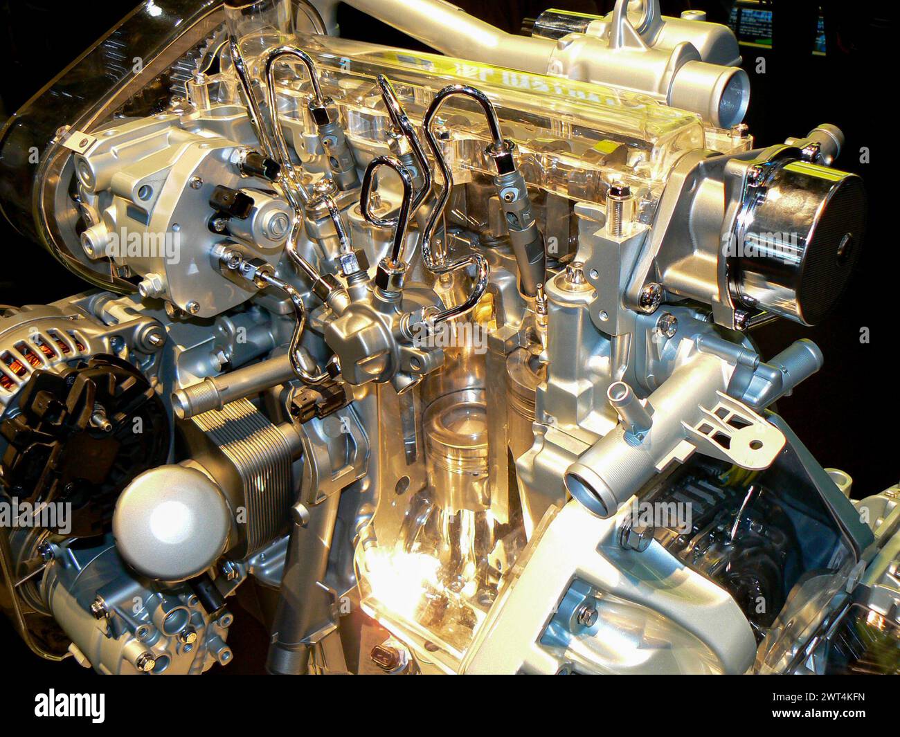 Details of the interior of an engine for educational purposes Stock ...