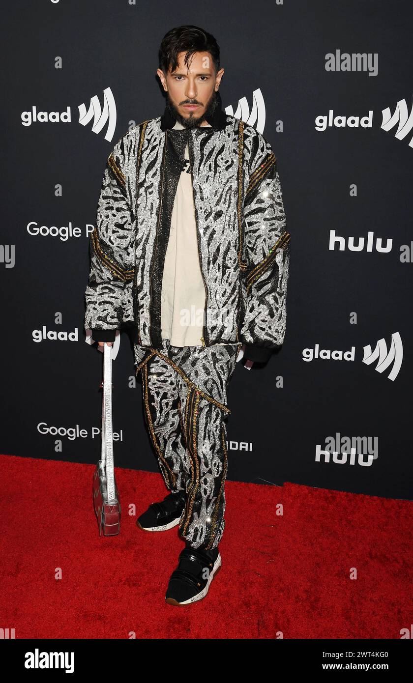 BEVERLY HILLS, CALIFORNIA - MARCH 14: Mandoh attends the 35th Annual GLAAD Media Awards at The ...