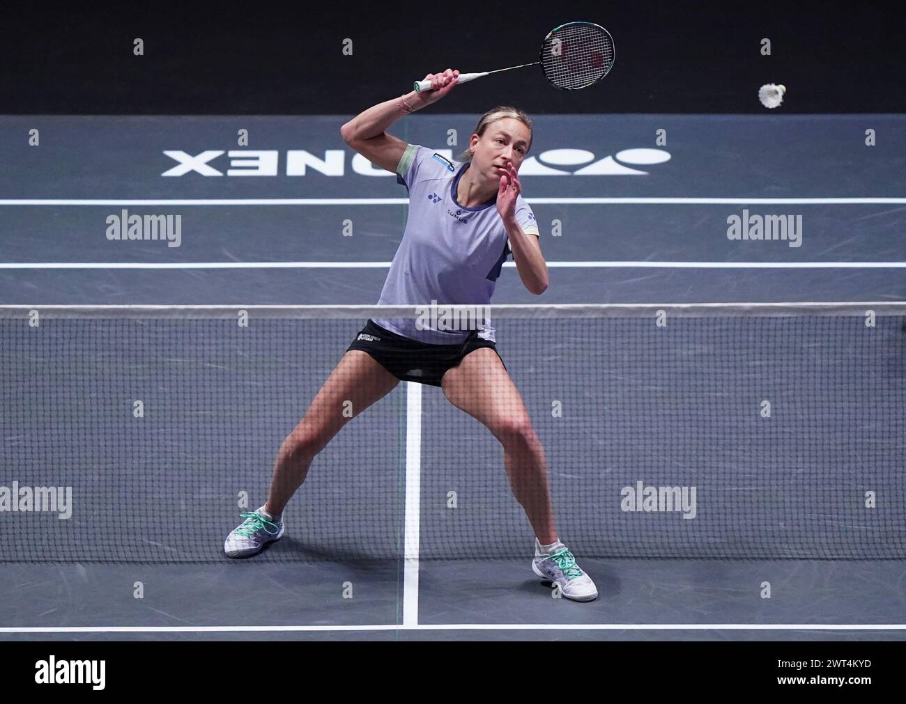 Netherland's Selena Piek in action with Robin Tabeling against Taiwan's ...