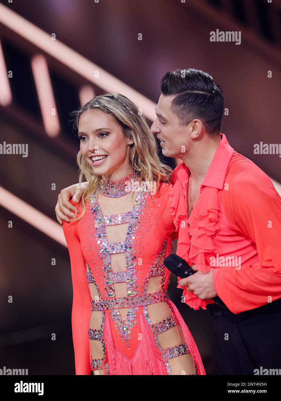 Cologne, Germany. 15th Mar, 2024. Lina Larissa Strahl, actress, and ...