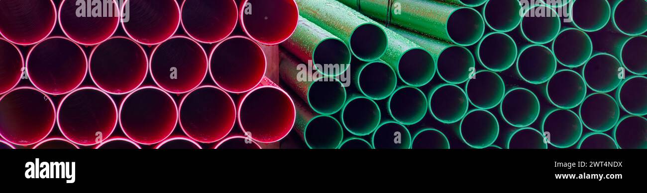 Coloured Pipes Underground