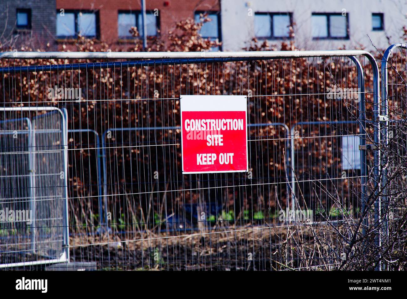Safety first keep out sign hi-res stock photography and images - Alamy