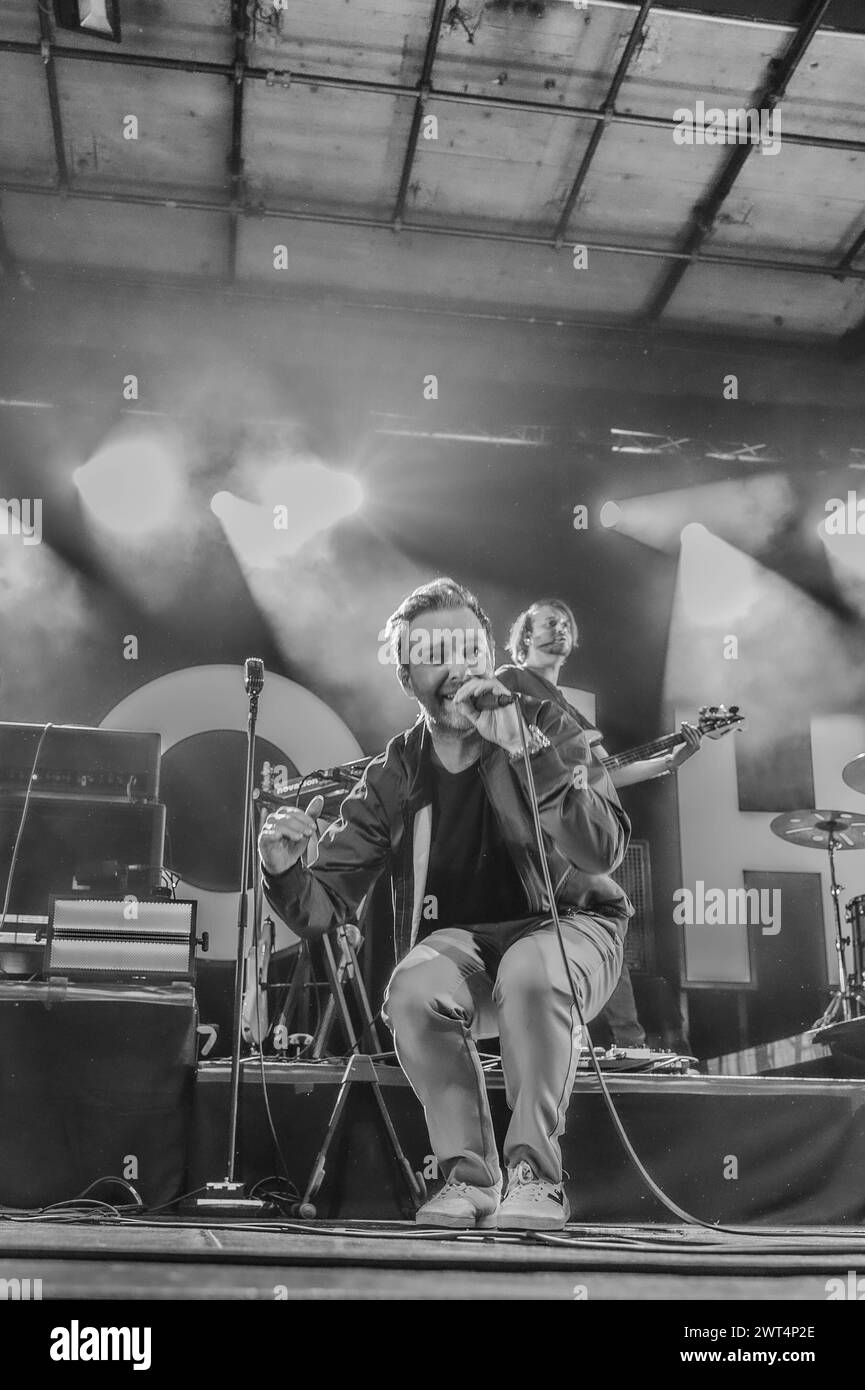 Josh. with Band live on stage Salzburg Szene Salzburg Austria Stock ...