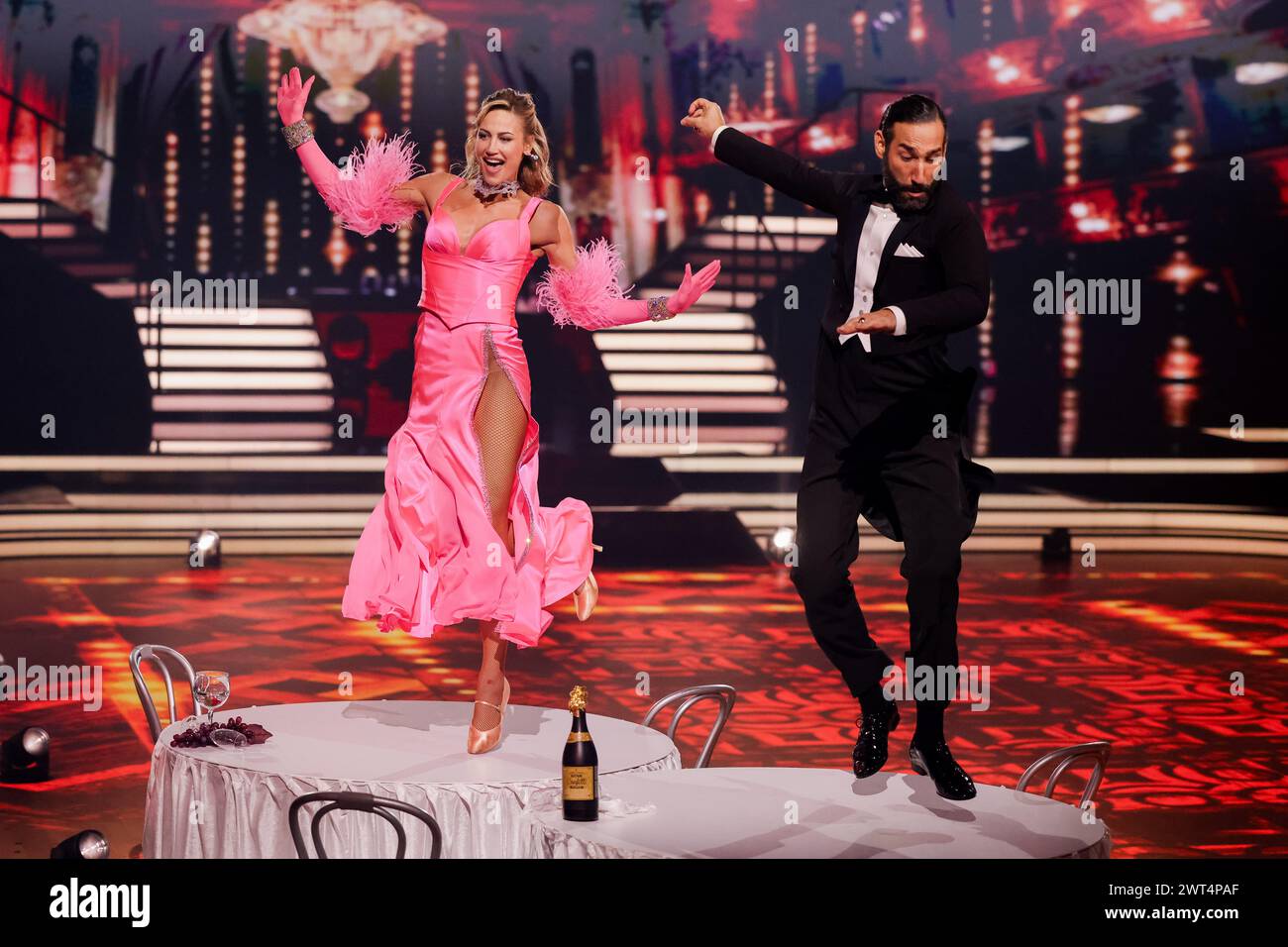 Cologne, Germany. 15th Mar, 2024. Lulu, singer, and Massimo Sinato ...