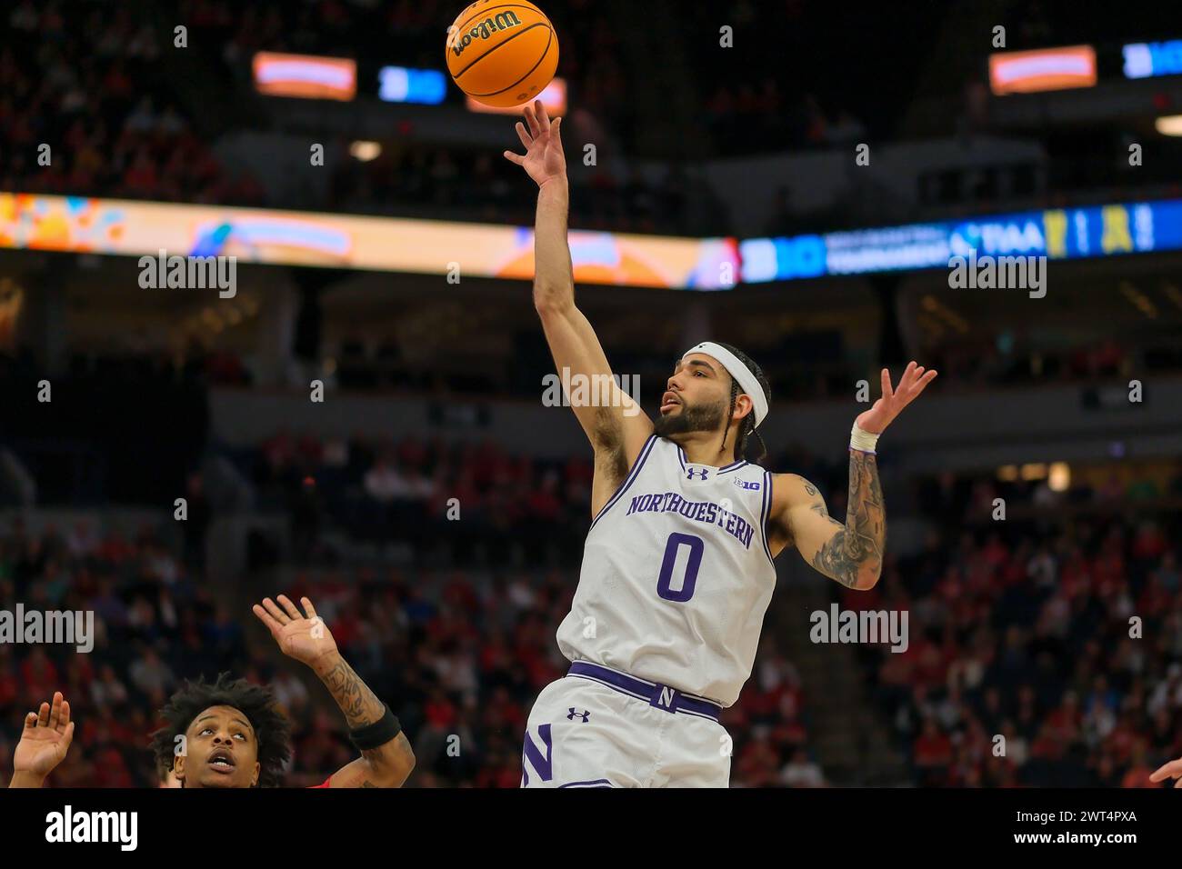Minneapolis, Minnesota, USA. 15th Mar, 2024. Northwestern Wildcats ...