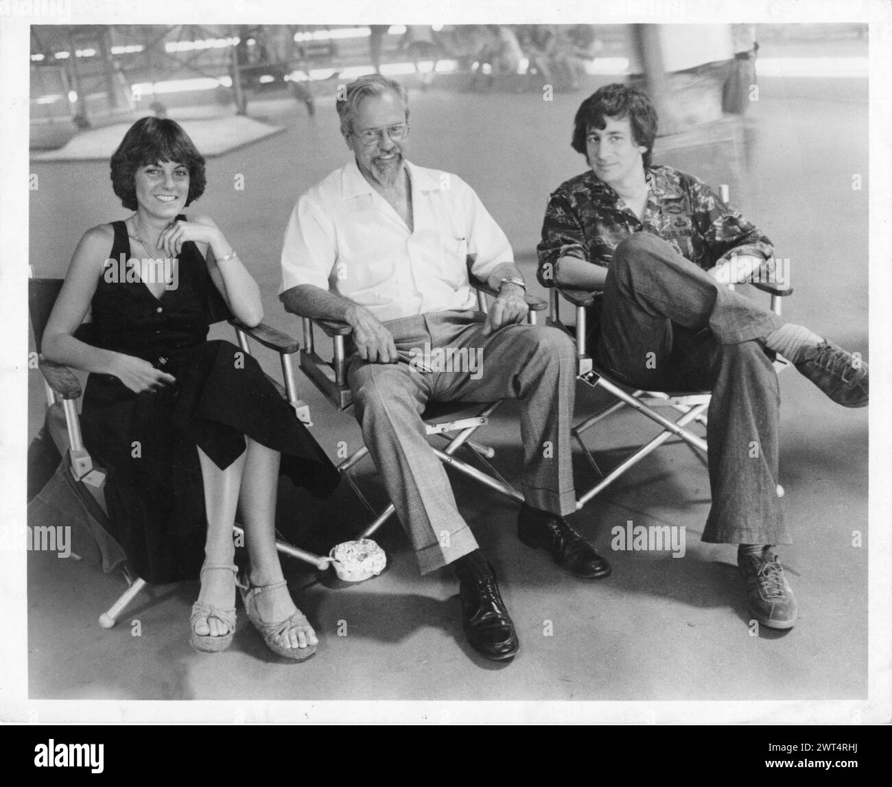 Film Director STEVEN SPIELBERG with Producer JULIA PHILLIPS and ...